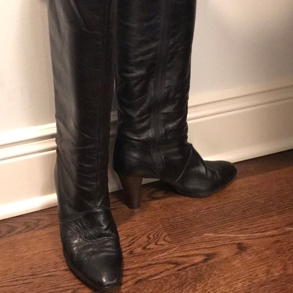 joyce california | Shoes | Joyce Vintage Womens Black Leather Boots ...